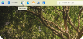 One-click access to various apps on the dock.